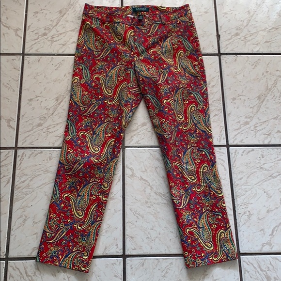 Lauren Ralph Lauren | Pants & Jumpsuits | Lauren Ralph Lauren Paisley Pants | Poshmark